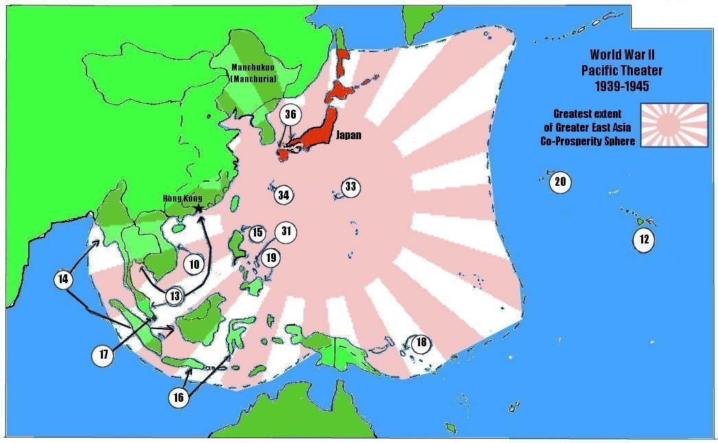 Interactive World War II Battle Map The Pacific Theater